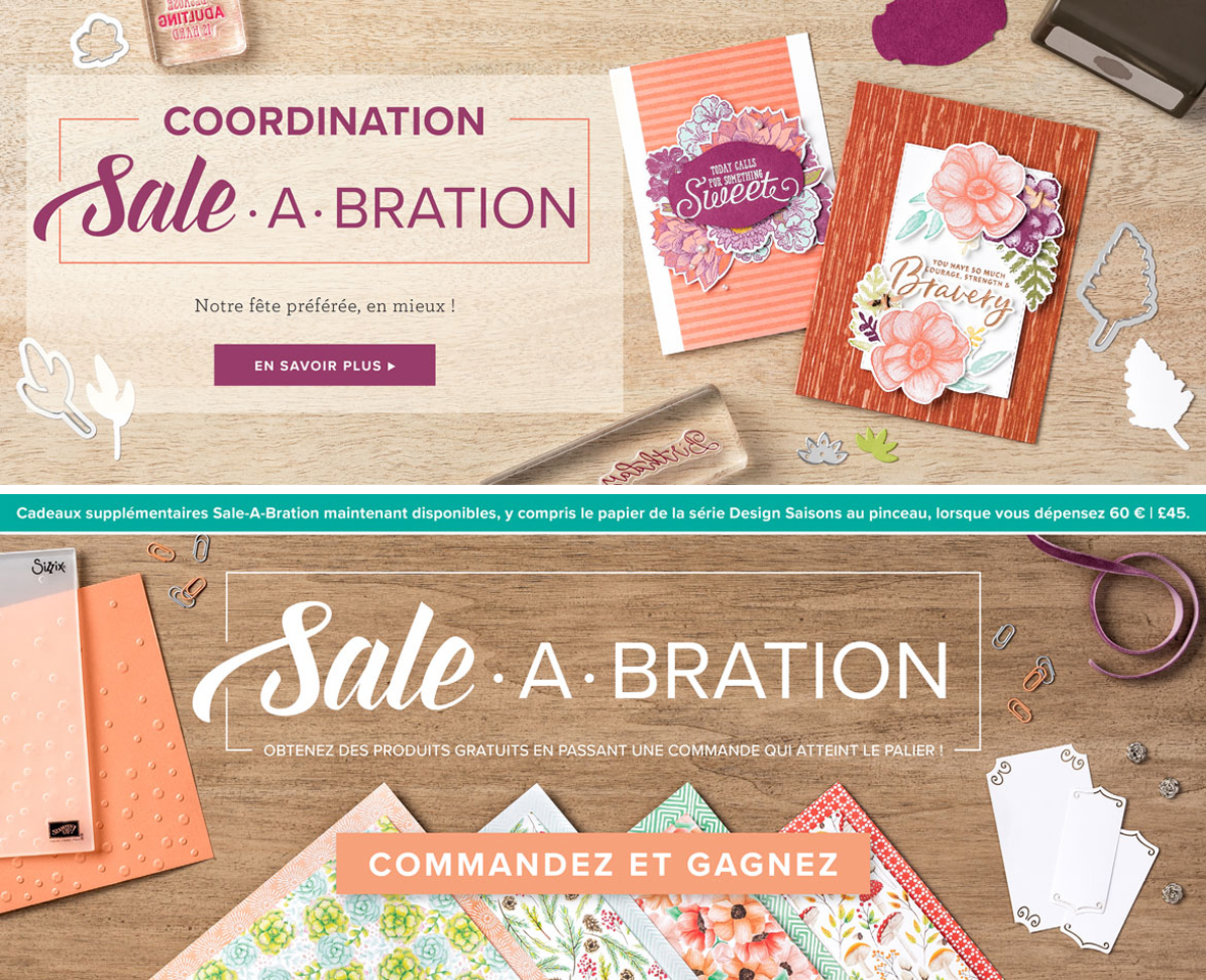 Exclusivité Stampin’Up! « Coordination Sale A Bration » et Nouveaux ...